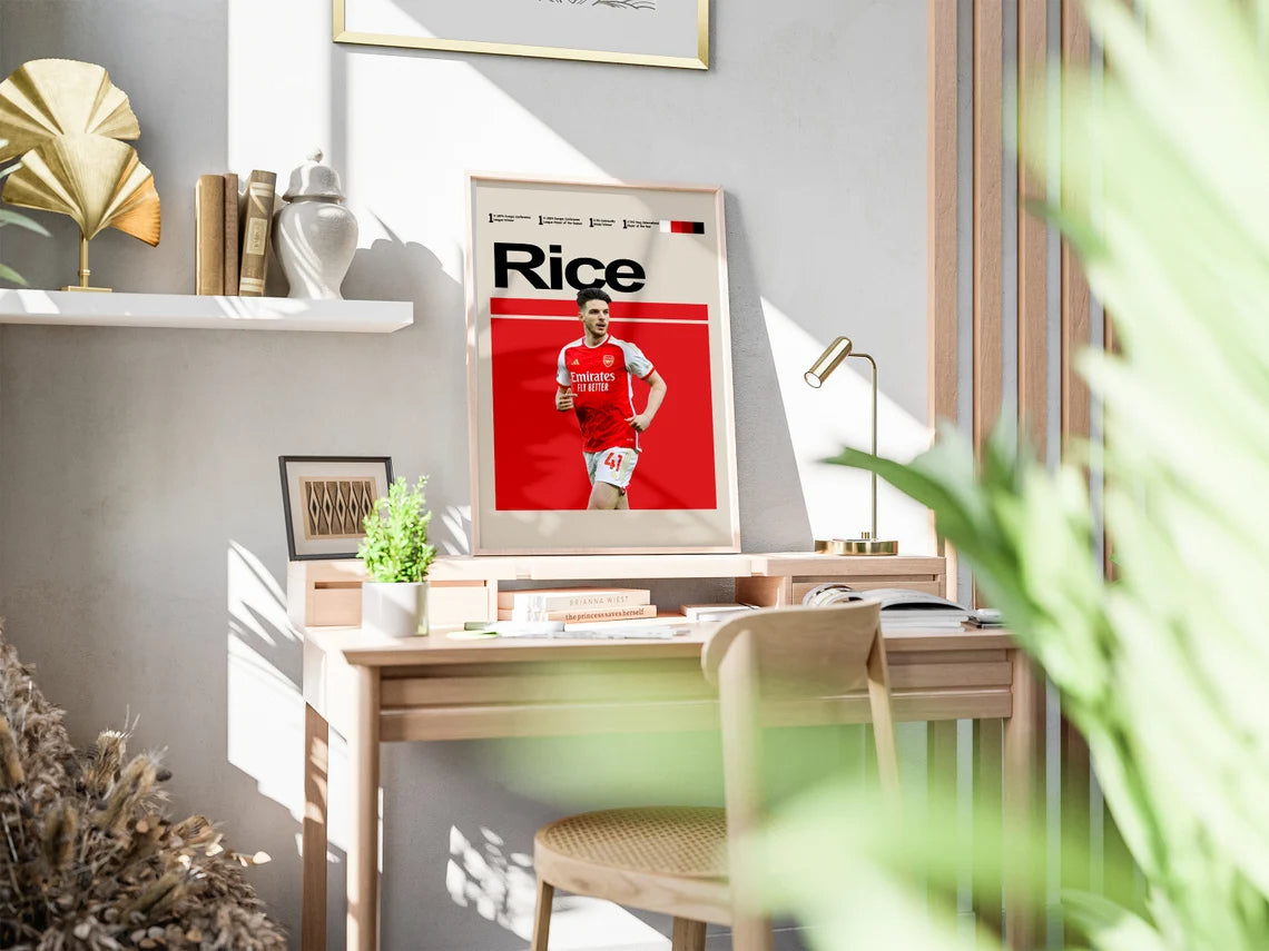 Declan Rice Fodbold plakat | Perfekt til Den Ægte Fodbold Fan – Plakaty.dk